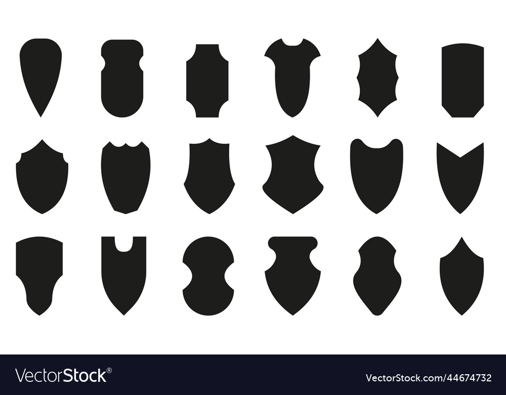 Shield guard security heraldic royal safety sign Vector Image