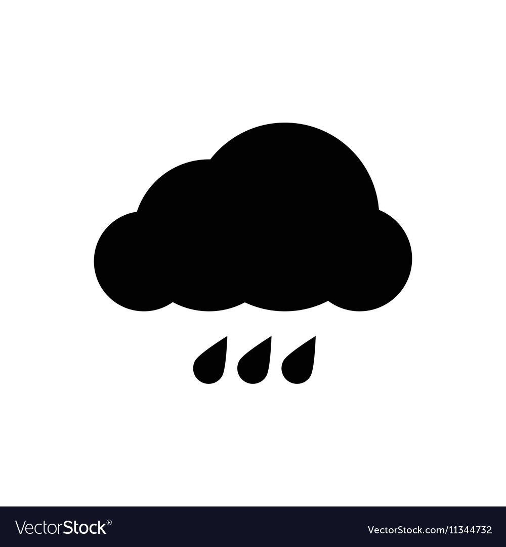 Simple cloud icon Royalty Free Vector Image - VectorStock
