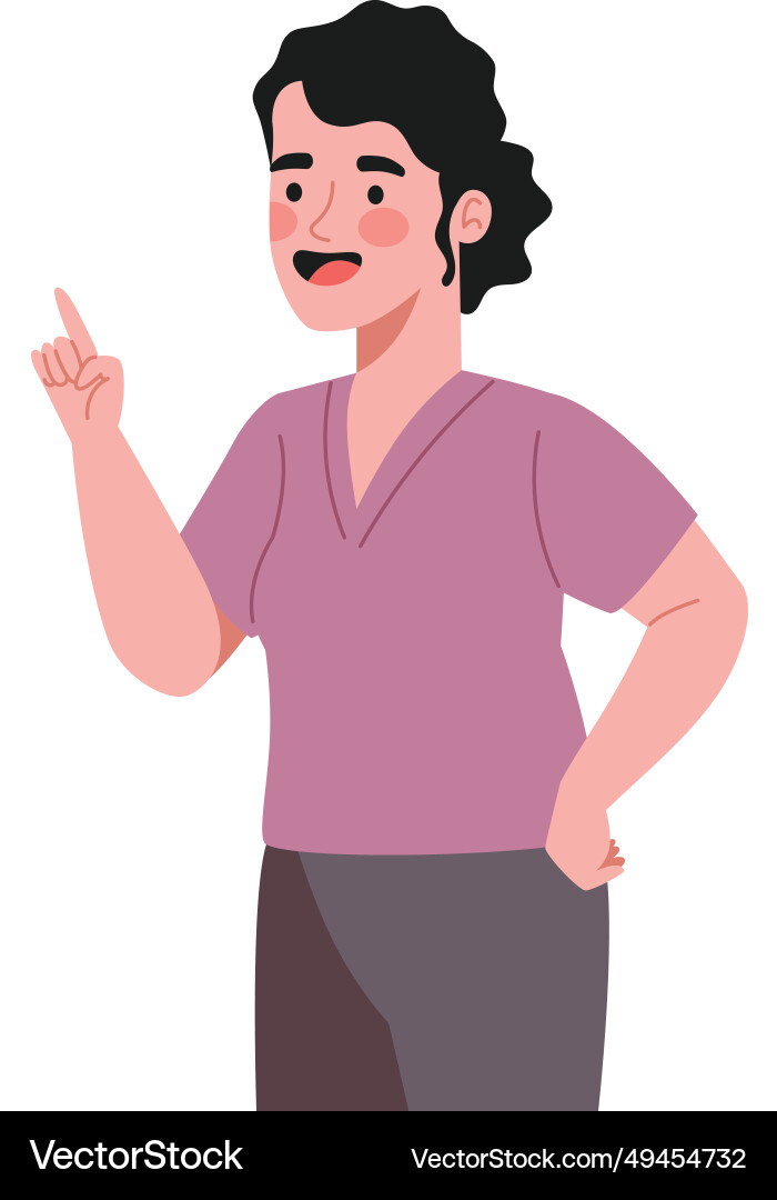 Worldwide people communication woman talking Vector Image