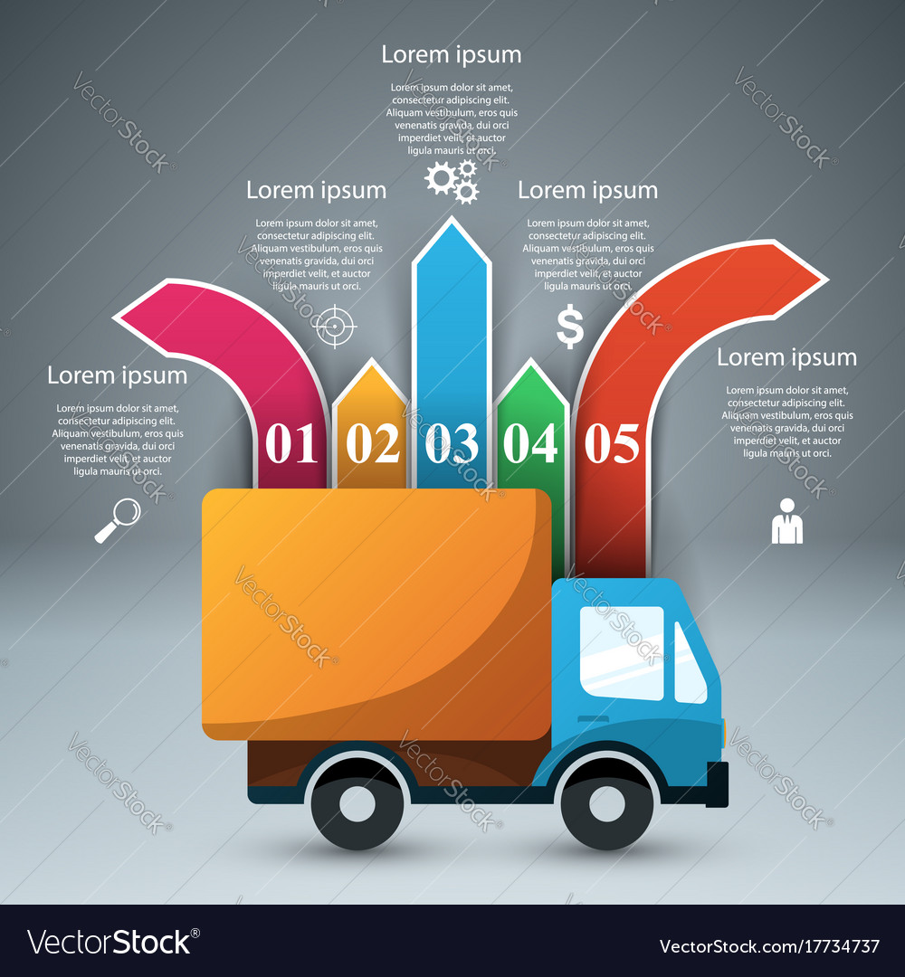 Car infographic design template and marketing Vector Image