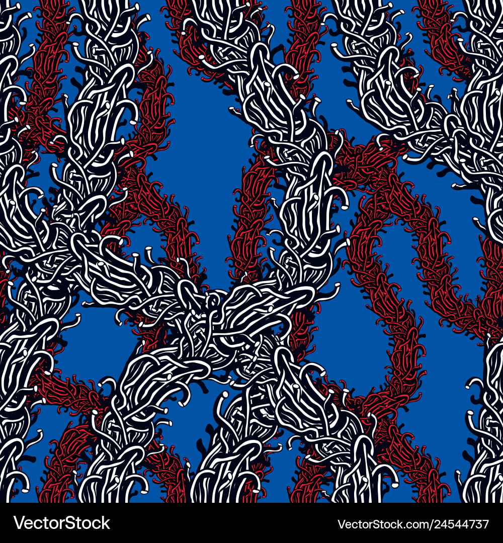 Disgusting horror art and nightmare seamless Vector Image