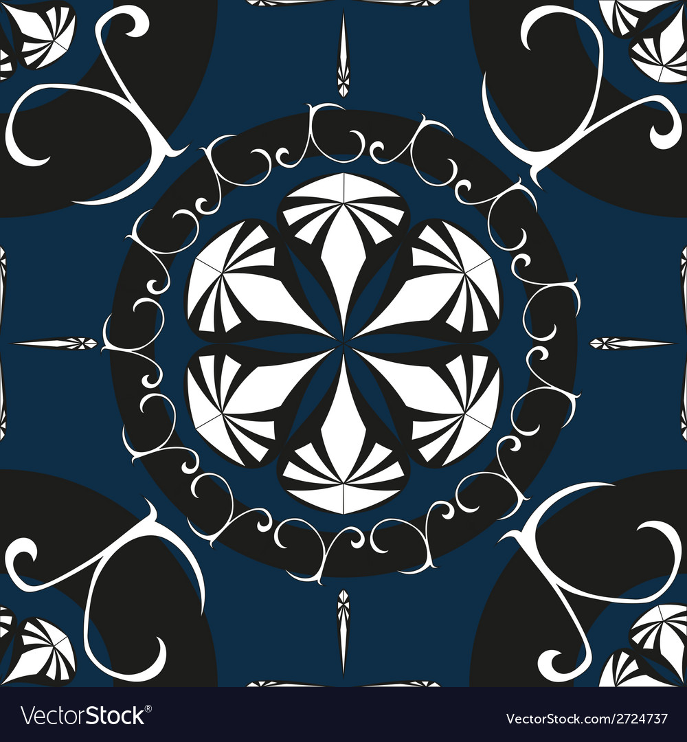 Intricate ornate seamless pattern Royalty Free Vector Image