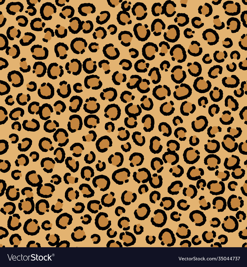 Leopard seamless repeating pattern Royalty Free Vector Image