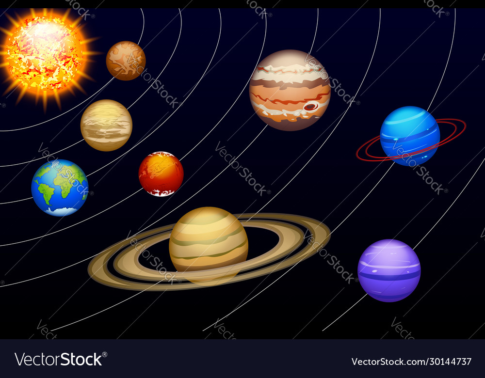 Planets set14 Royalty Free Vector Image - VectorStock