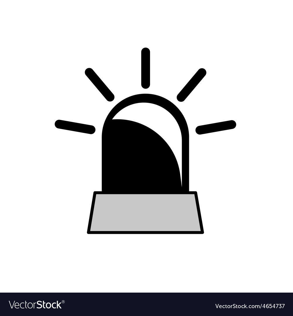Rotating beacon Royalty Free Vector Image - VectorStock