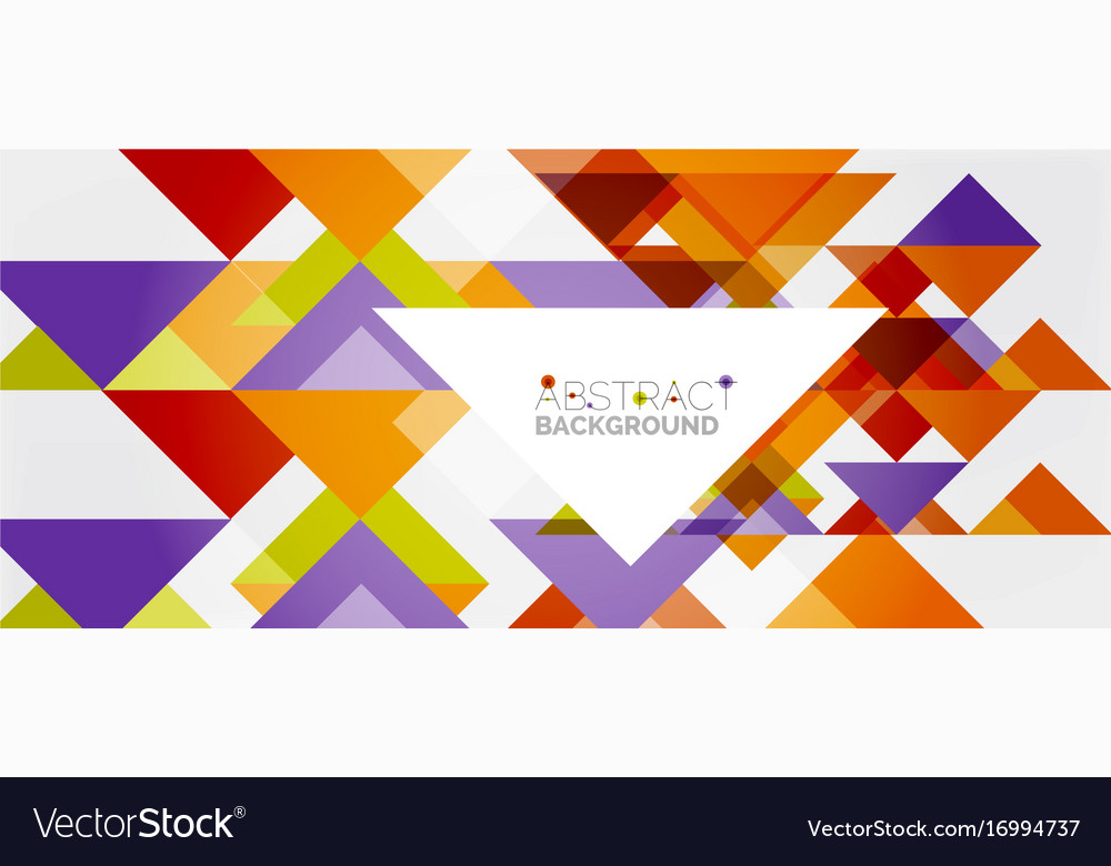Triangle pattern design background Royalty Free Vector Image