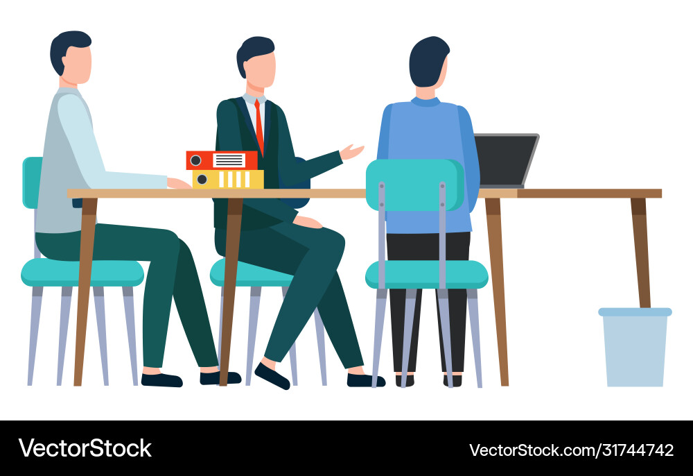 Business with china workers conference Royalty Free Vector