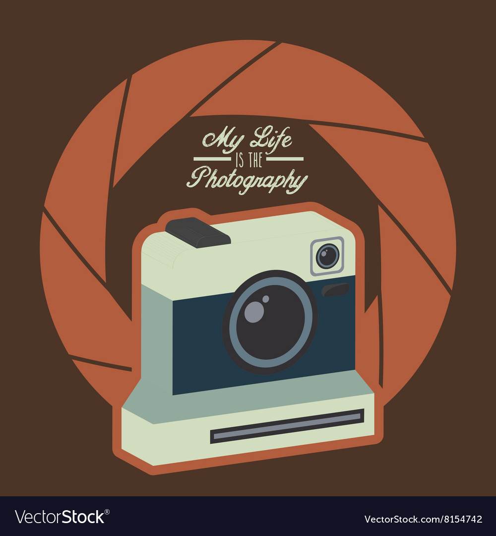Camera shutter background Royalty Free Vector Image