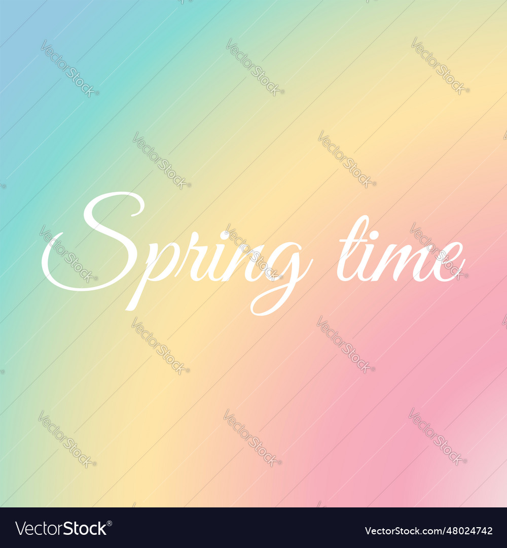 Spring time Royalty Free Vector Image - VectorStock