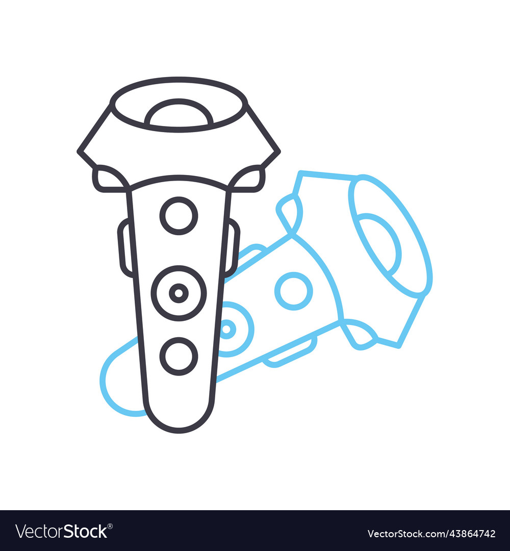 Vr controller line icon outline symbol Royalty Free Vector