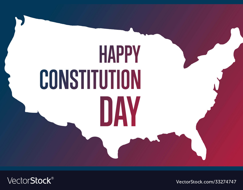 Constitution day september 17 holiday concept Vector Image