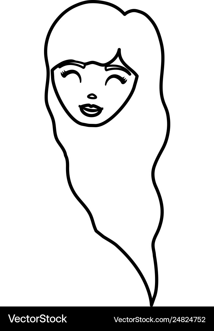 Cartoon girl design Royalty Free Vector Image - VectorStock