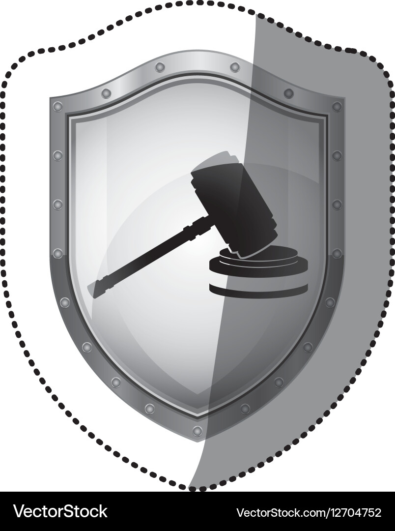 Gavel justice and law concept Royalty Free Vector Image