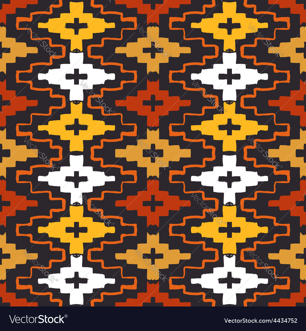 Native american geometric pattern Royalty Free Vector Image