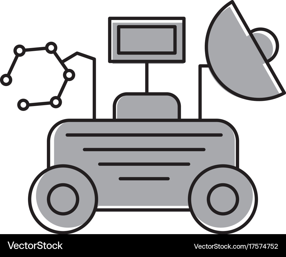 Rover space discover exploration and adventure Vector Image
