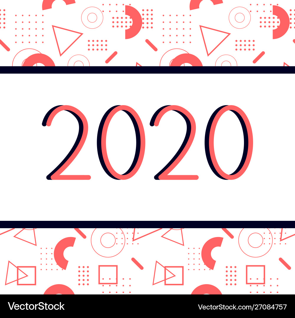 2020 new year background Royalty Free Vector Image