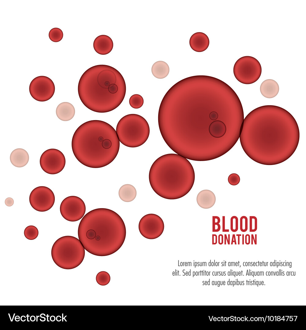 Globules blood donation icon graphic Royalty Free Vector