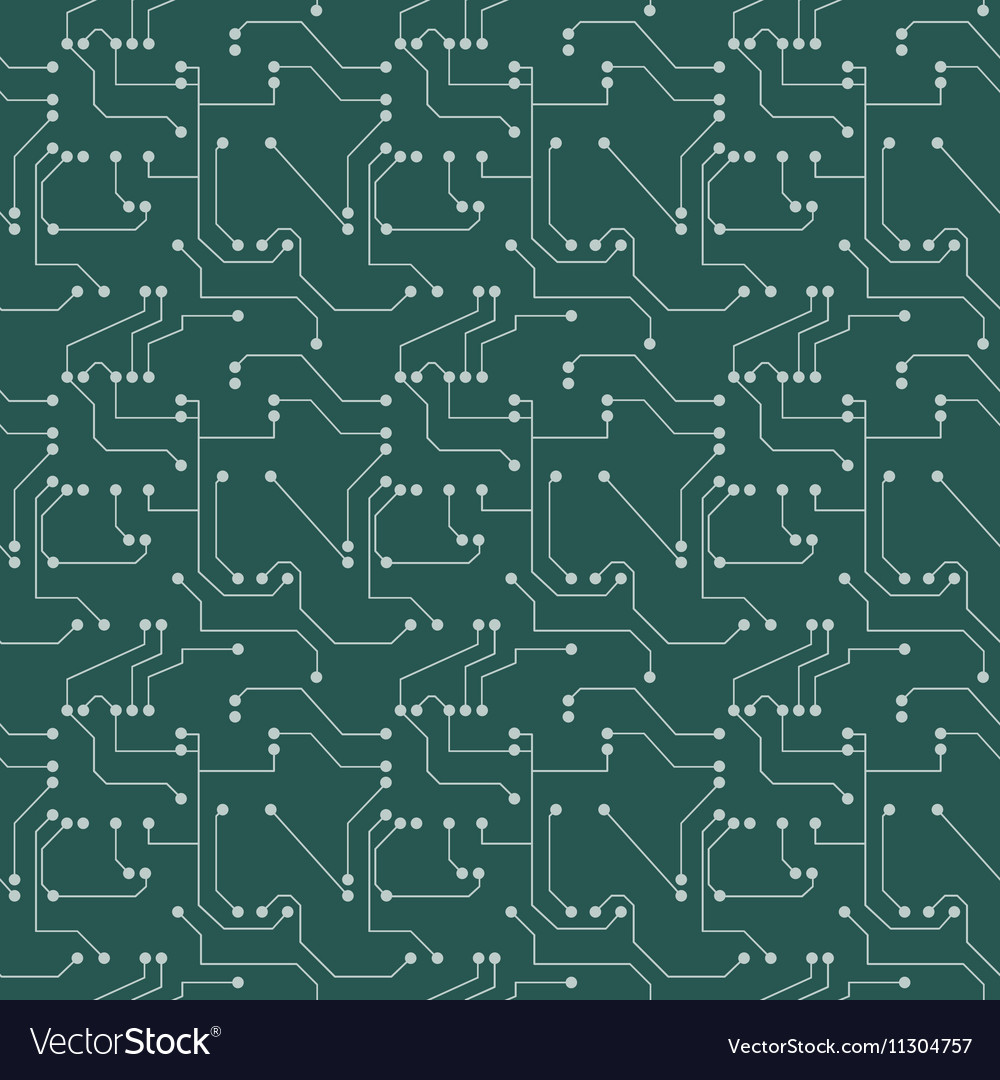 Seamless pattern computer circuit board or Vector Image