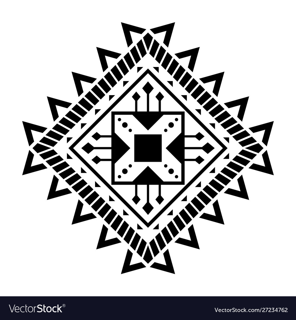 Aztec element Royalty Free Vector Image - VectorStock