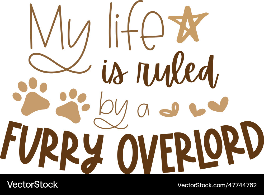 Dogs hand drawn typography poster conceptual Vector Image