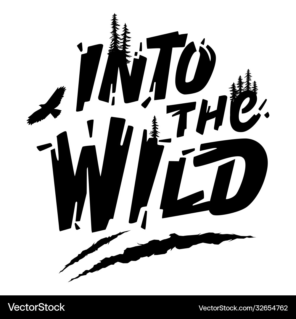 Hand-drawn type lettering inscription into the Vector Image