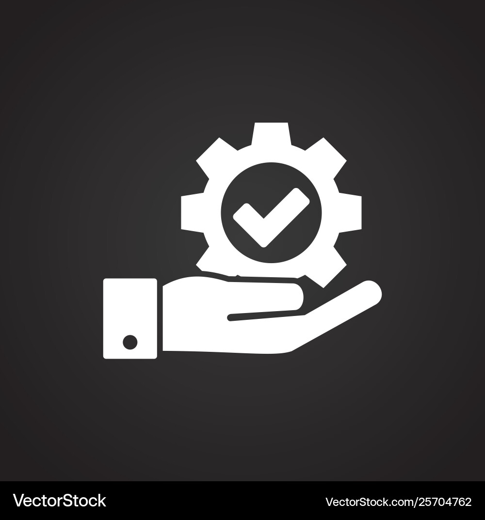 Service related icon on background for graphic Vector Image