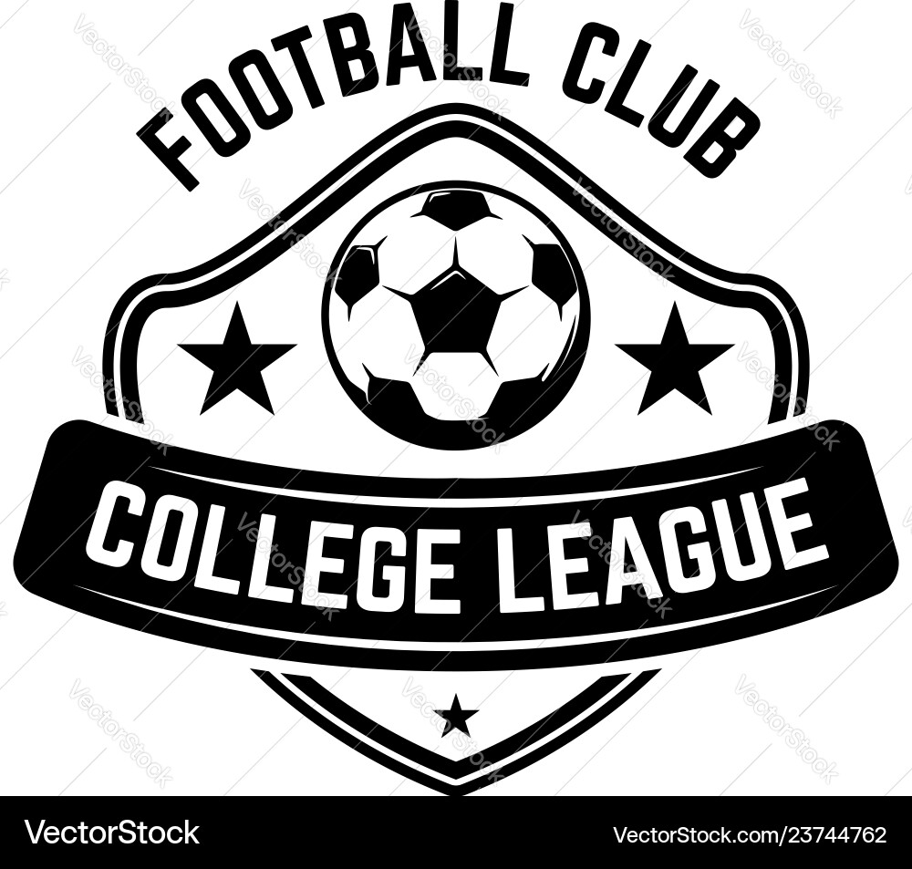 Soccer football emblems design element for logo Vector Image