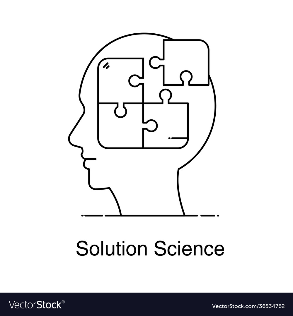 Solution science Royalty Free Vector Image - VectorStock