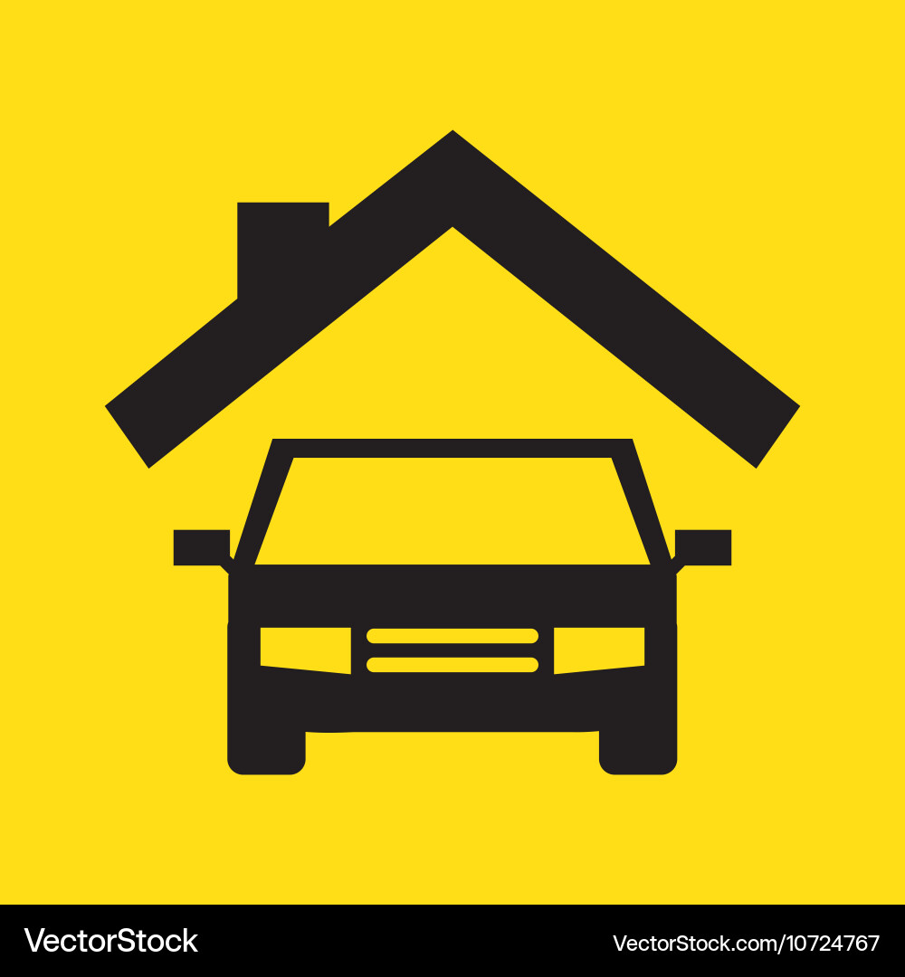 Car insurance business icon Royalty Free Vector Image