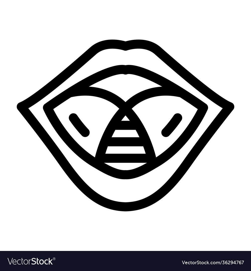 Internal mouth Royalty Free Vector Image - VectorStock