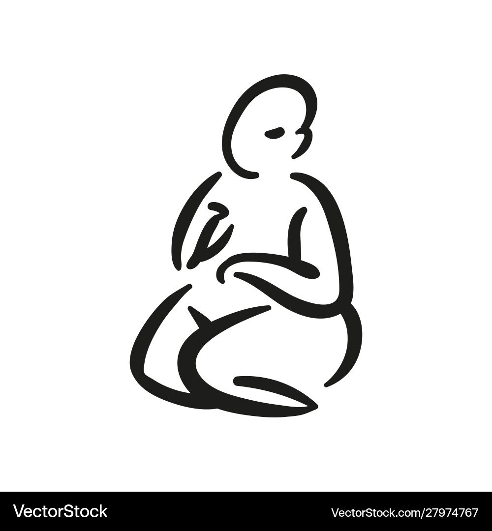 Matriarchy archeology female symbol Royalty Free Vector
