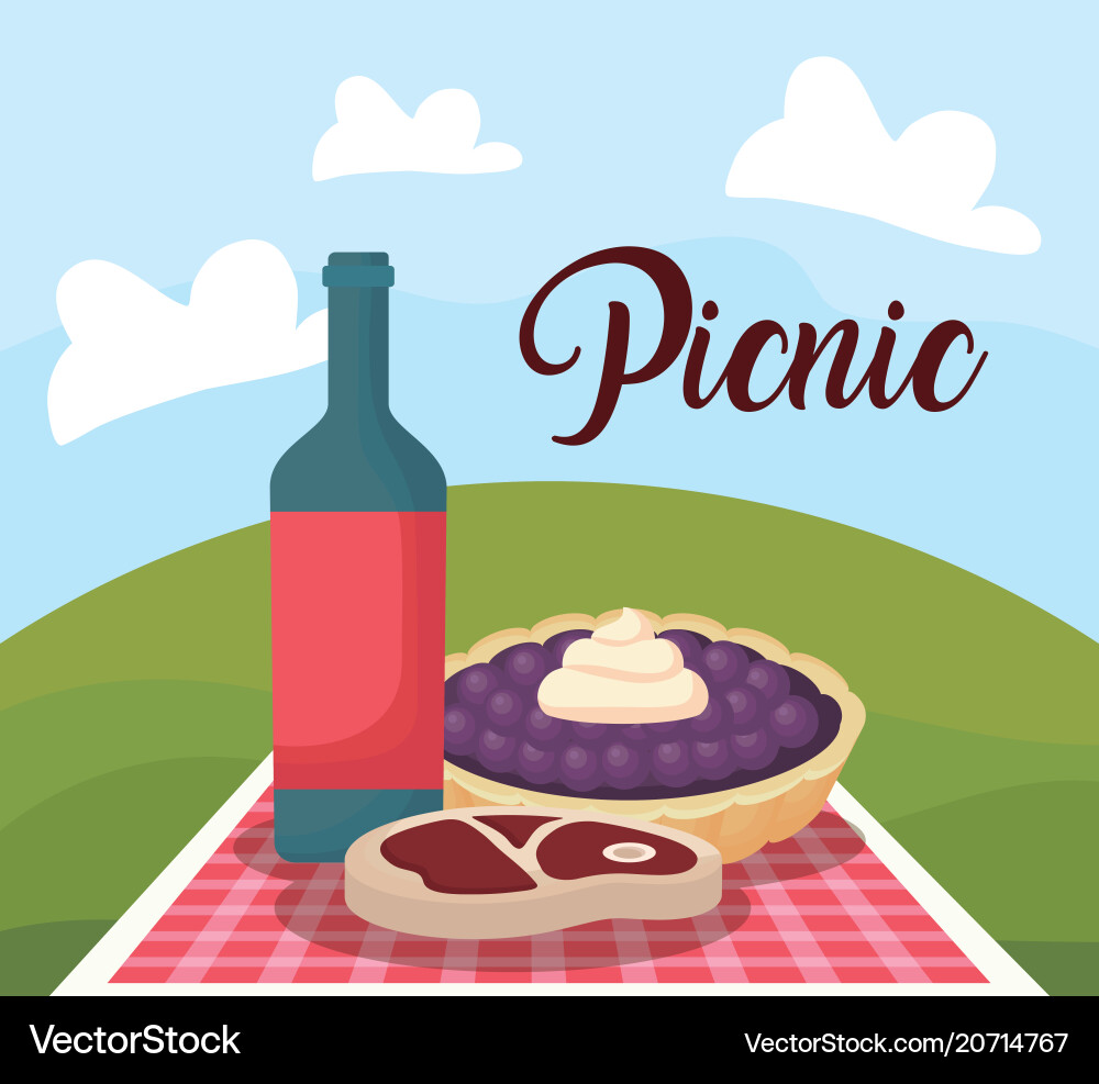 Picnic and food design Royalty Free Vector Image