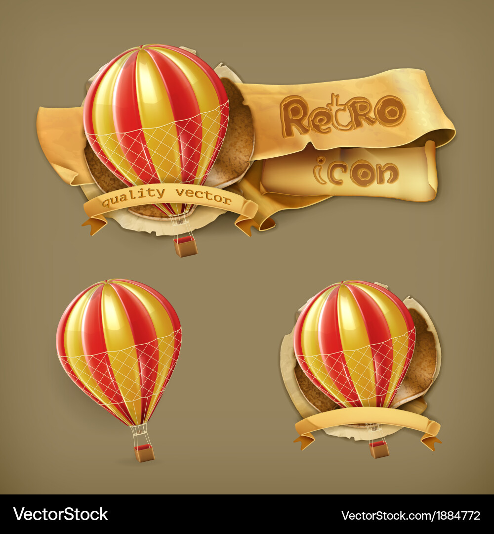 Air balloon Royalty Free Vector Image - VectorStock