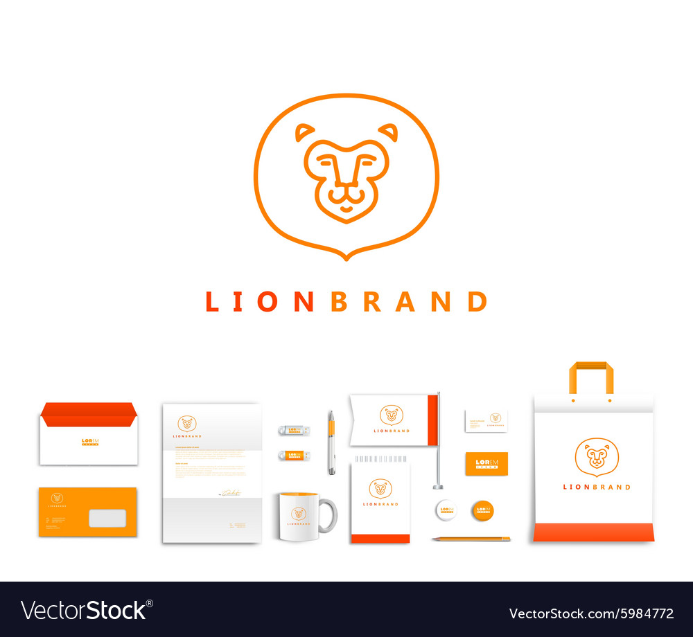 Artistic corporate identity template Royalty Free Vector