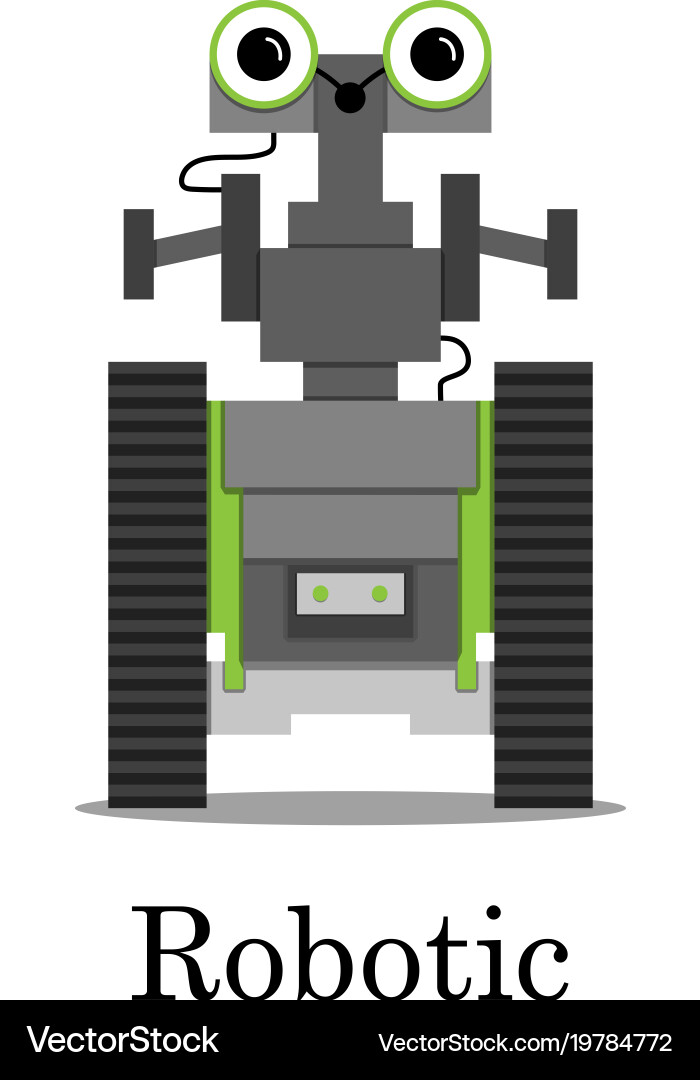 Color of the robot Royalty Free Vector Image - VectorStock