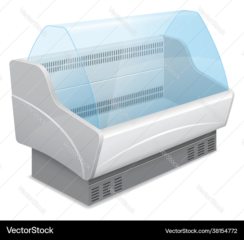 Commercial shop refrigerator for cooling Vector Image