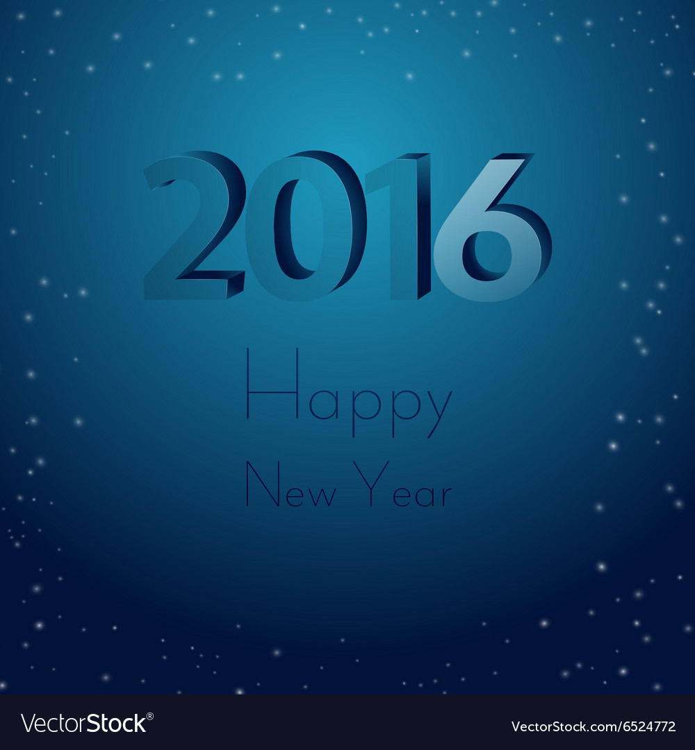 Happy new year 2016 Royalty Free Vector Image - VectorStock