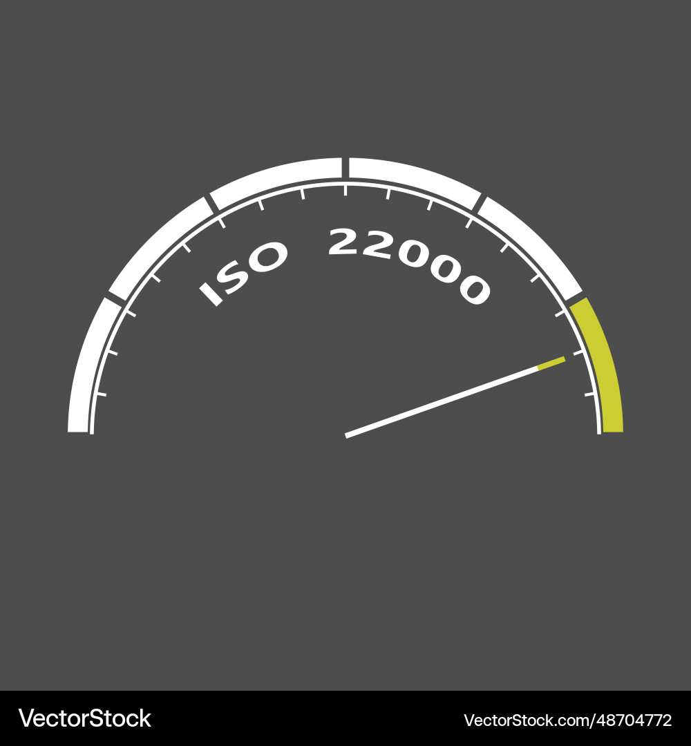 Iso 22000 food standard assurance control Vector Image