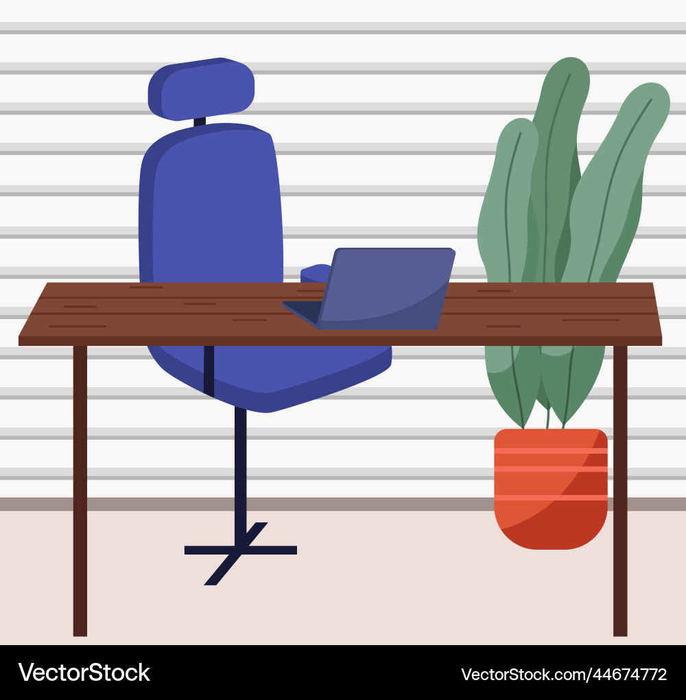 Organization of workplace employee design Vector Image