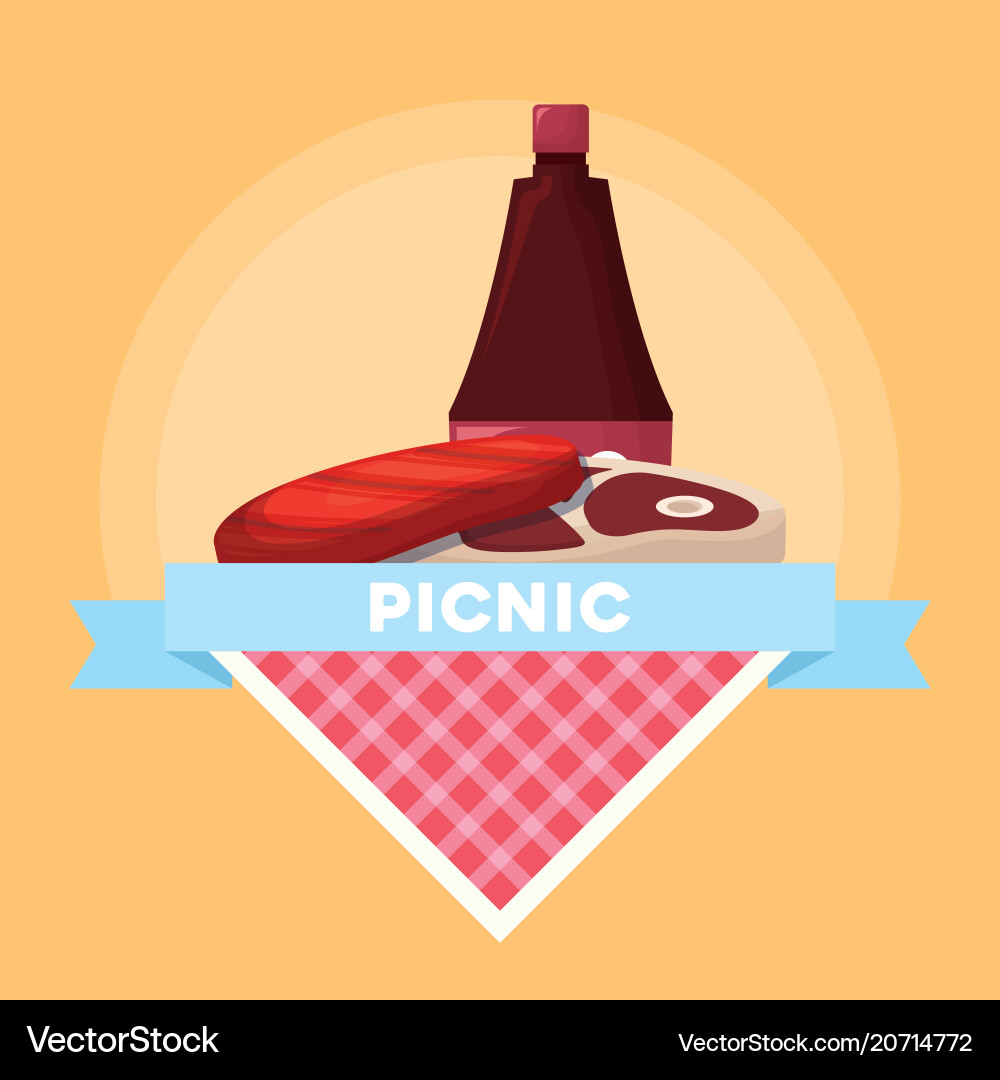Picnic and food design Royalty Free Vector Image
