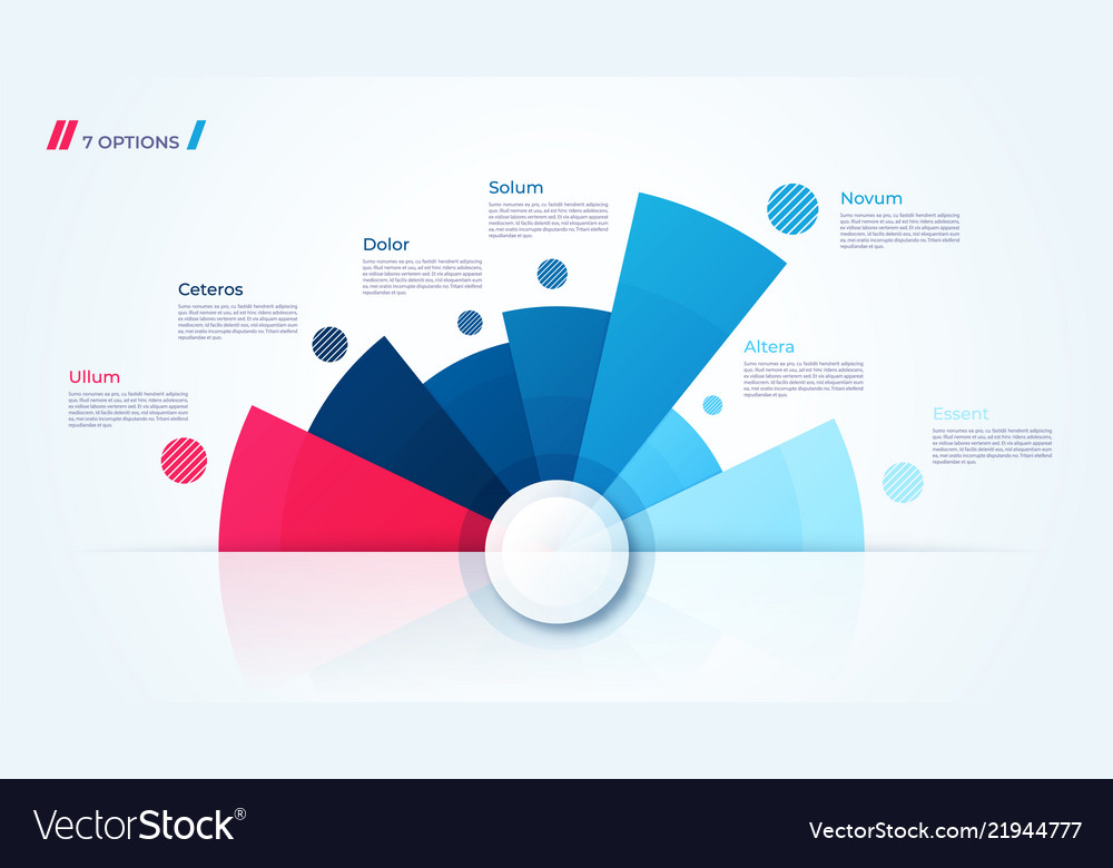 Circle chart design template for creating Vector Image