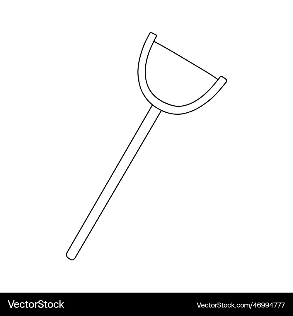 Dental flosser outline sketch doodle Royalty Free Vector