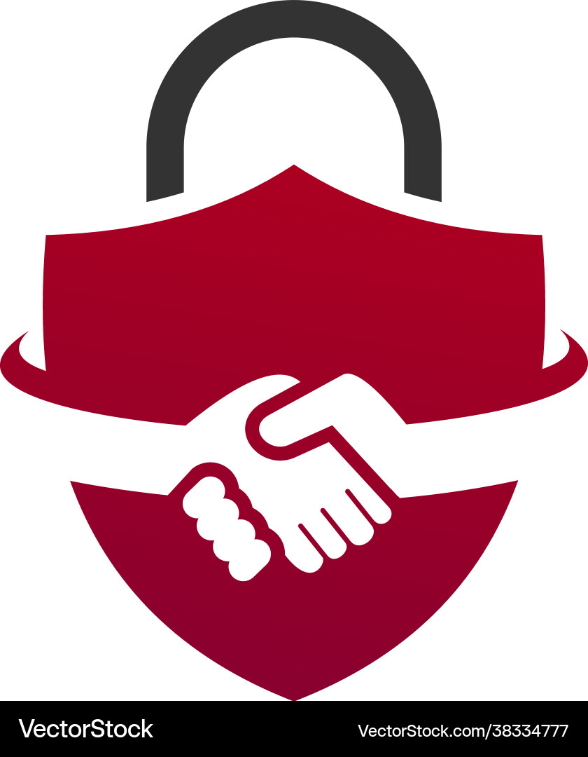 Lock deal logo template creative deal logo Vector Image