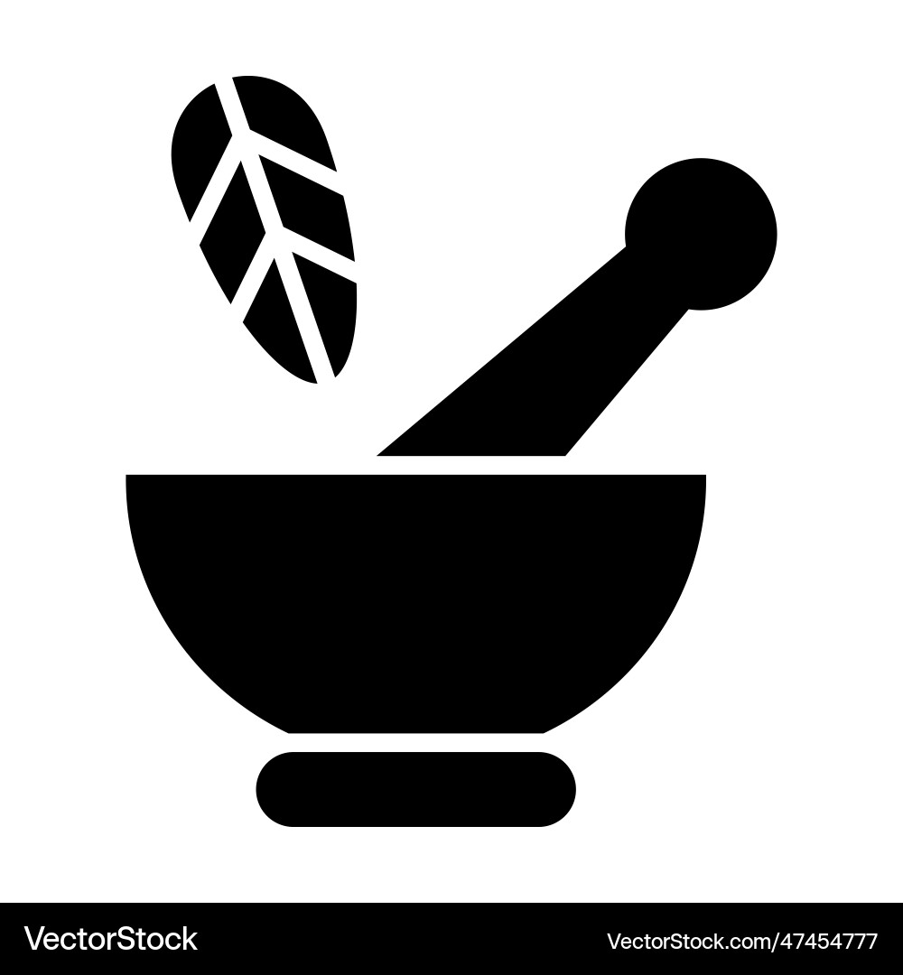 Mortar glyph icon for personal and commercial use Vector Image