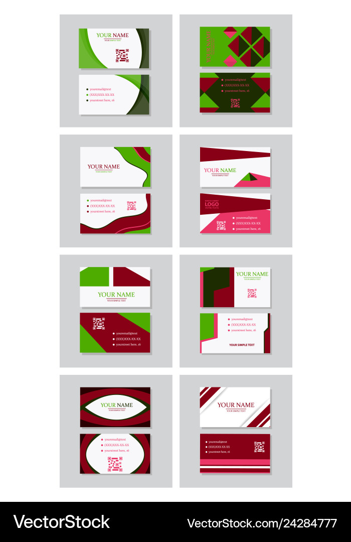 P simple id card with logo or icon for your Vector Image