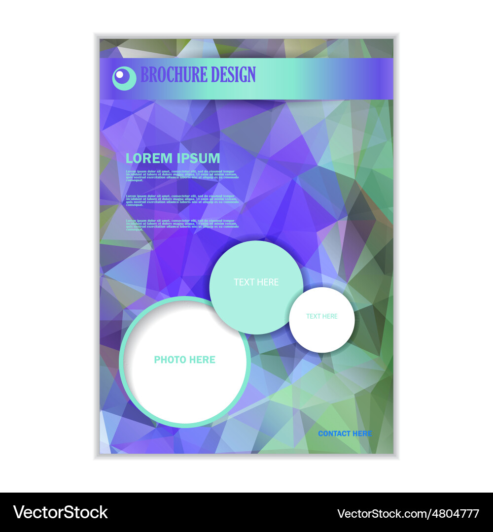 Presentation of business poster Royalty Free Vector Image