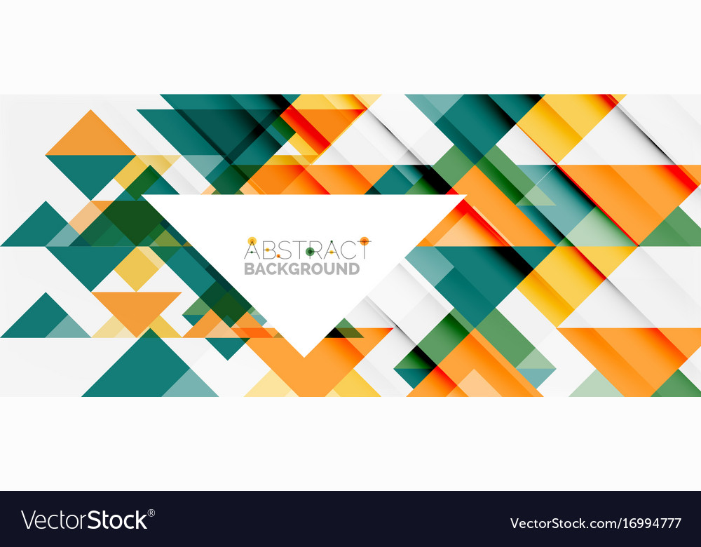 Triangle pattern design background Royalty Free Vector Image