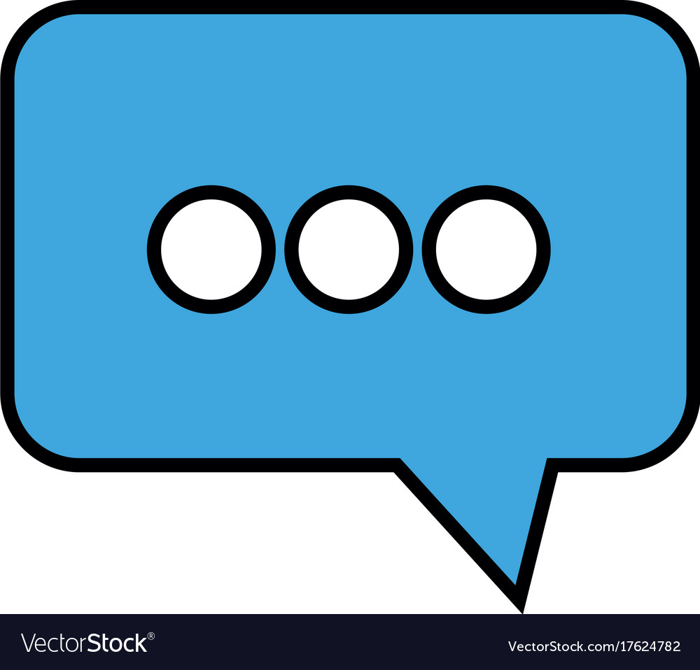 Chat bubble text message icon Royalty Free Vector Image