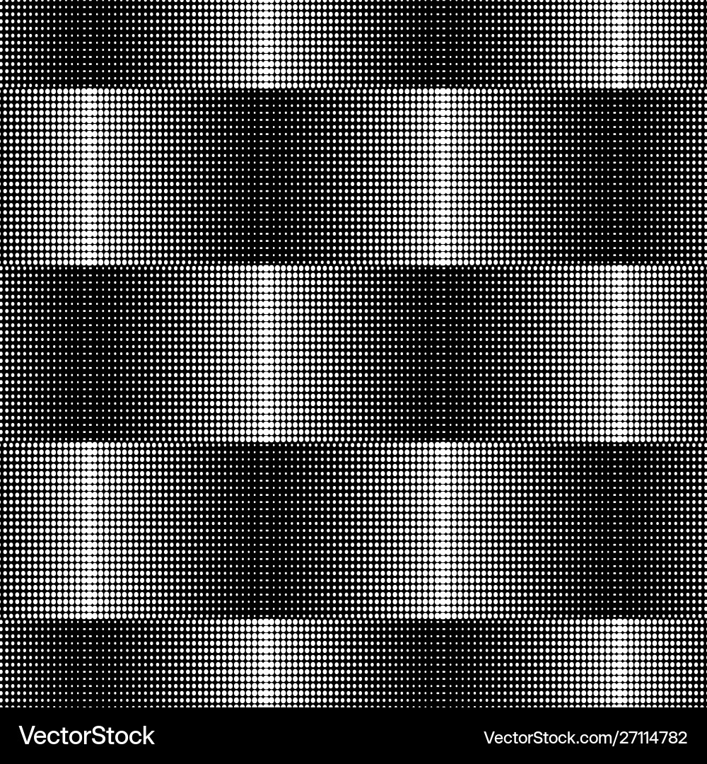 Digital halftone geometric 3d seamless Royalty Free Vector
