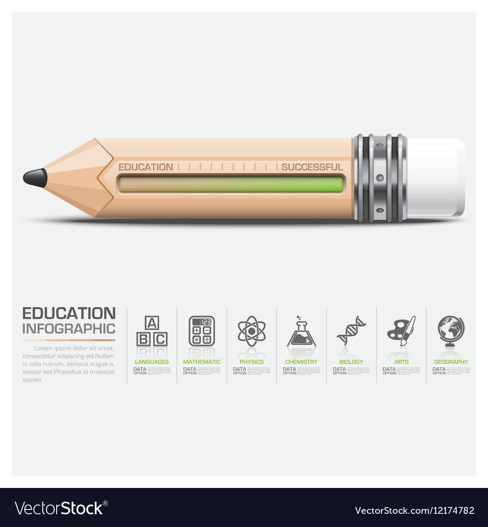 Education And Learning Infographic Royalty Free Vector Image